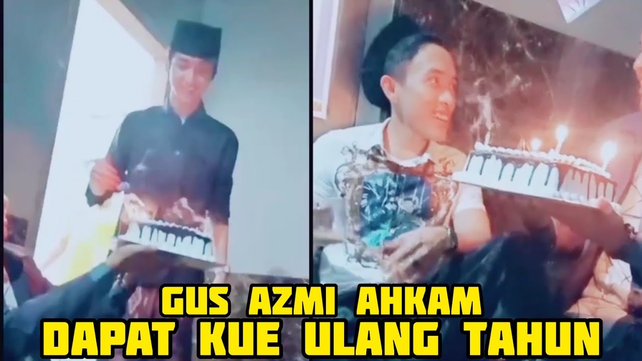 TANPA TIUP LILIN GUS AZMI AHKAM DAPAT KUE ULANG TAHUN - YouTube