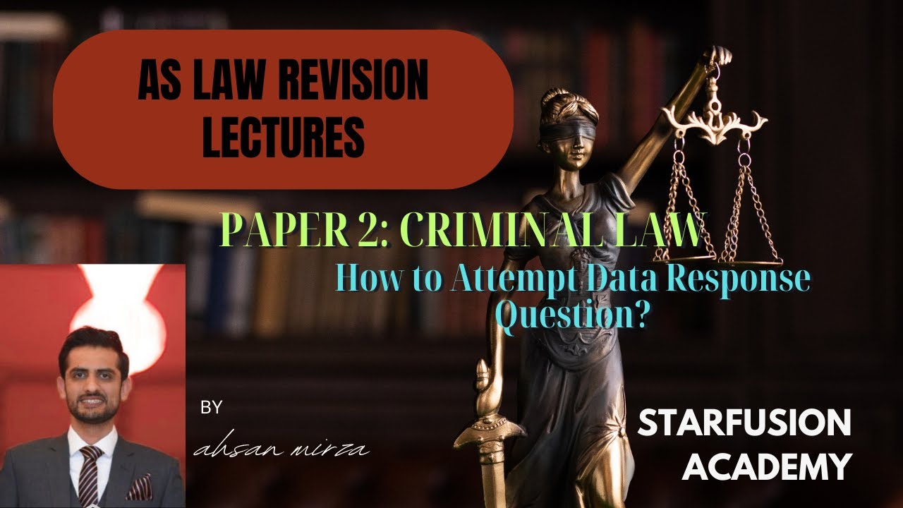 A-Level- Law: Paper 2- Criminal Law - How to Attempt Data Response ...