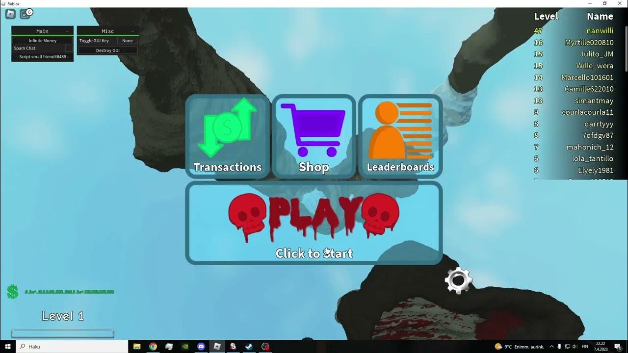 Roblox Broken bones 4 INF Money Script *PASTEBIN/CONTROLC - YouTube