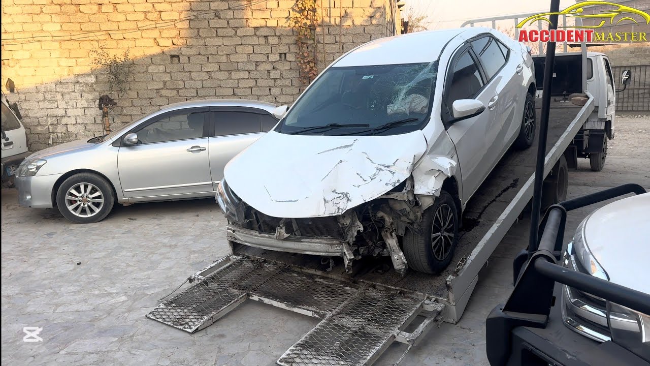 Heavily Damaged Toyota Corolla After Major Front-End Collision - YouTube