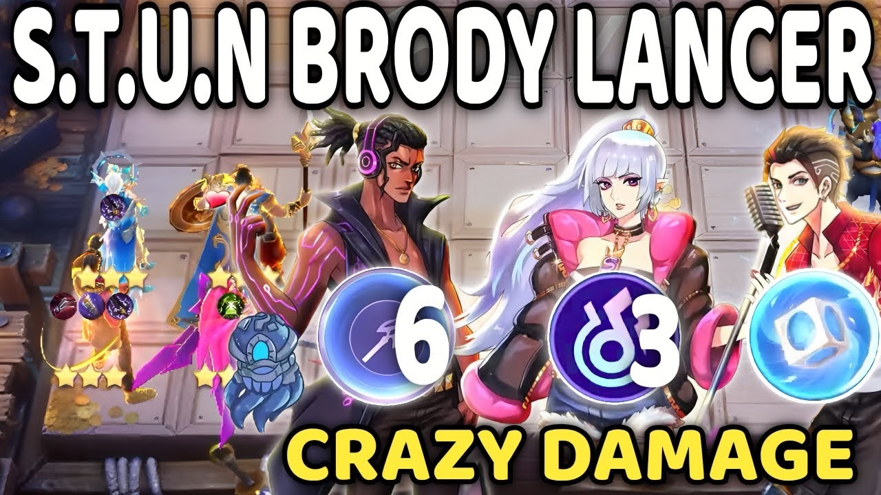 BRODY LANCER STUN!! CRAZY DAMAGE Magic Chess Mobile Legends - YouTube