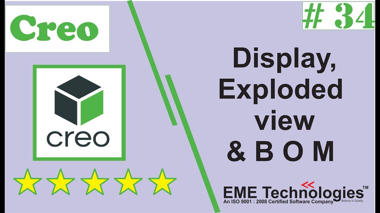 Creo Assembly Modelling - Display, Exploded view & B O M - YouTube
