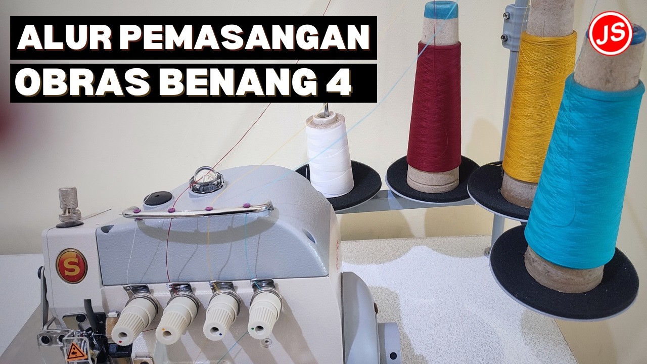 Alur Pemasangan Benang Obras | Tutorial Lengkap Memasang Benang Obras ...