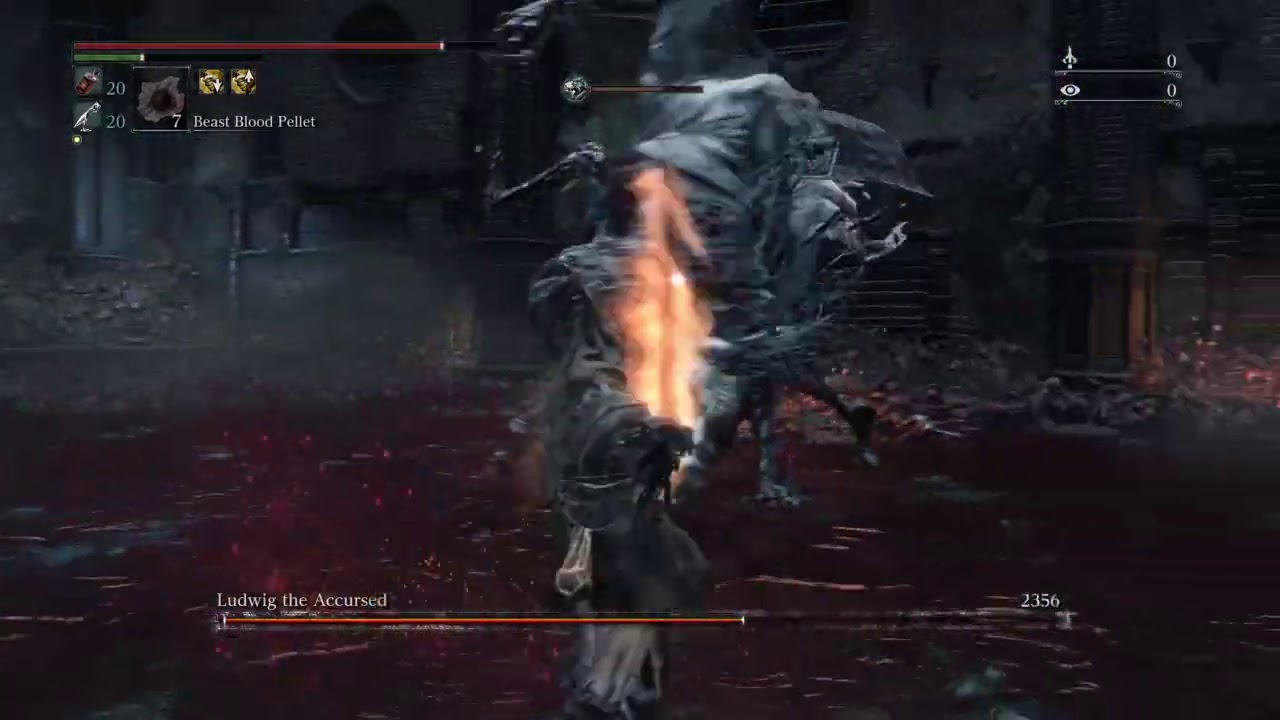 Bloodborne Ludwig Boss Fight - YouTube