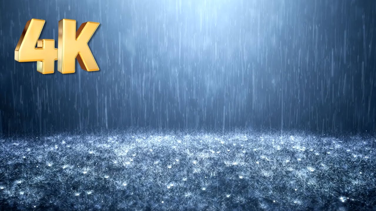 Heavy Rain Thunder Ambiance 4K Background, Relaxing Rainstorm ...