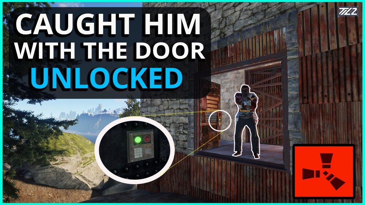I Caught Him With The Door UNLOCKED!! Rust Solo Survival Gameplay - YouTube