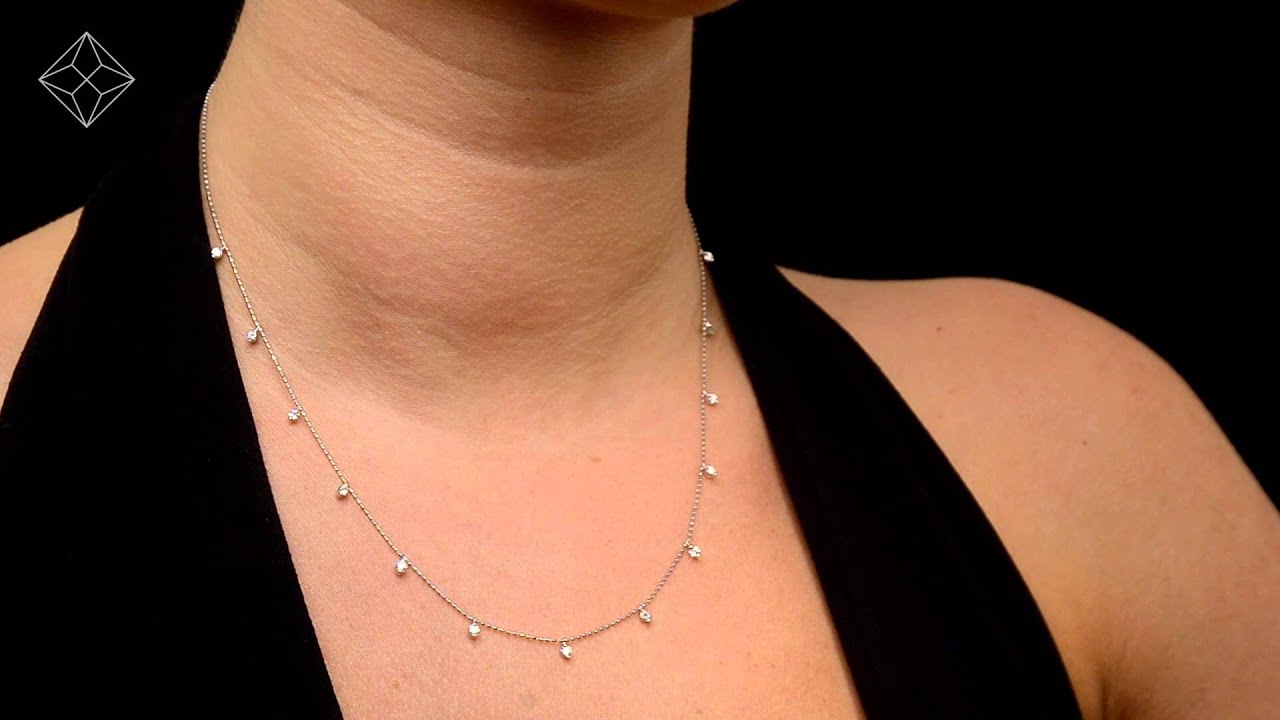 D3409 - Vivara Collection 0.50ct Diamond and 18K White Gold Necklacef ...