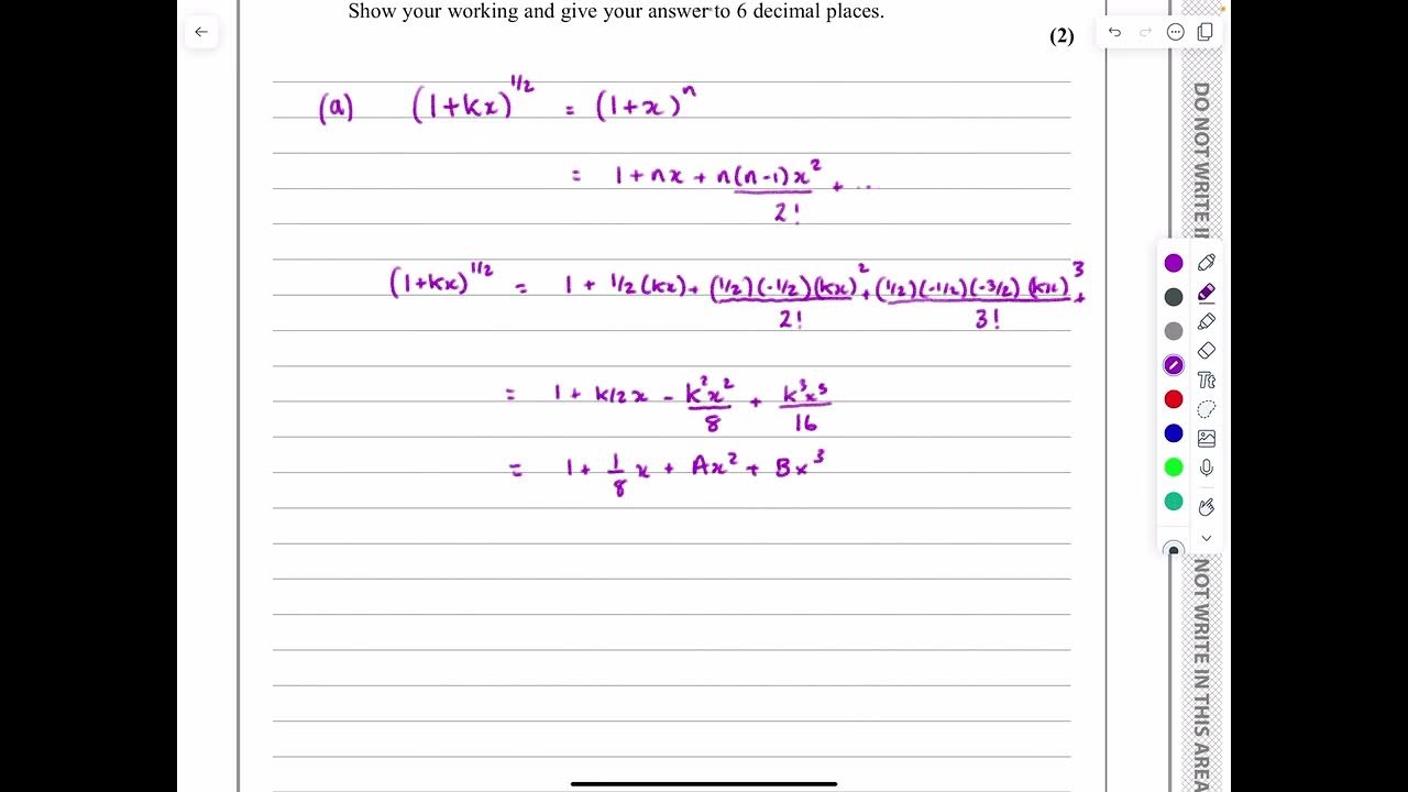 IAL, Edexcel, Jun 2021, P4, Q1, Binomial Expansion, Pure, Nick Peters, WMA14/01 - YouTube