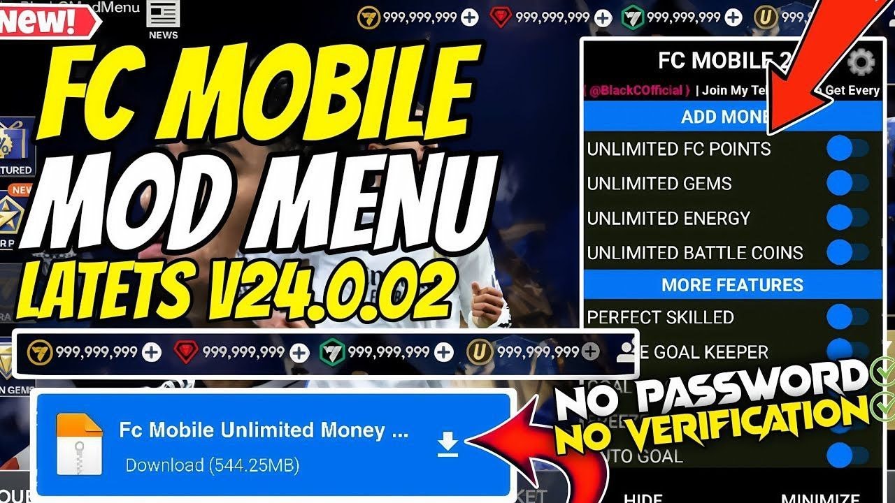 UPDATE !! FC Mobile Apk Mod Menu v.24.0.02 2025| New Feature & Free ...