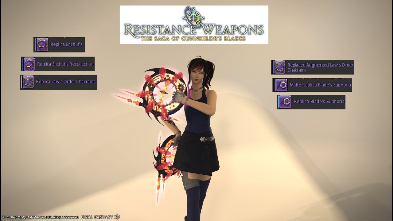 FFxiv. DNC Relic Weapon ( ALL 6 STAGES ) - YouTube