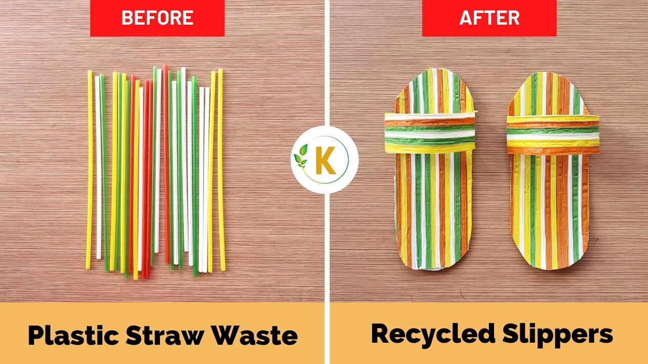 Recycling Plastic Straws Into Slippers (Daur Ulang Sedotan) - YouTube
