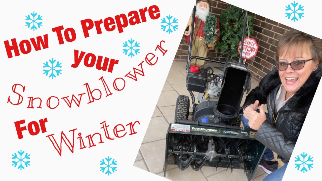 How to prepare your snowblower for winter - YouTube