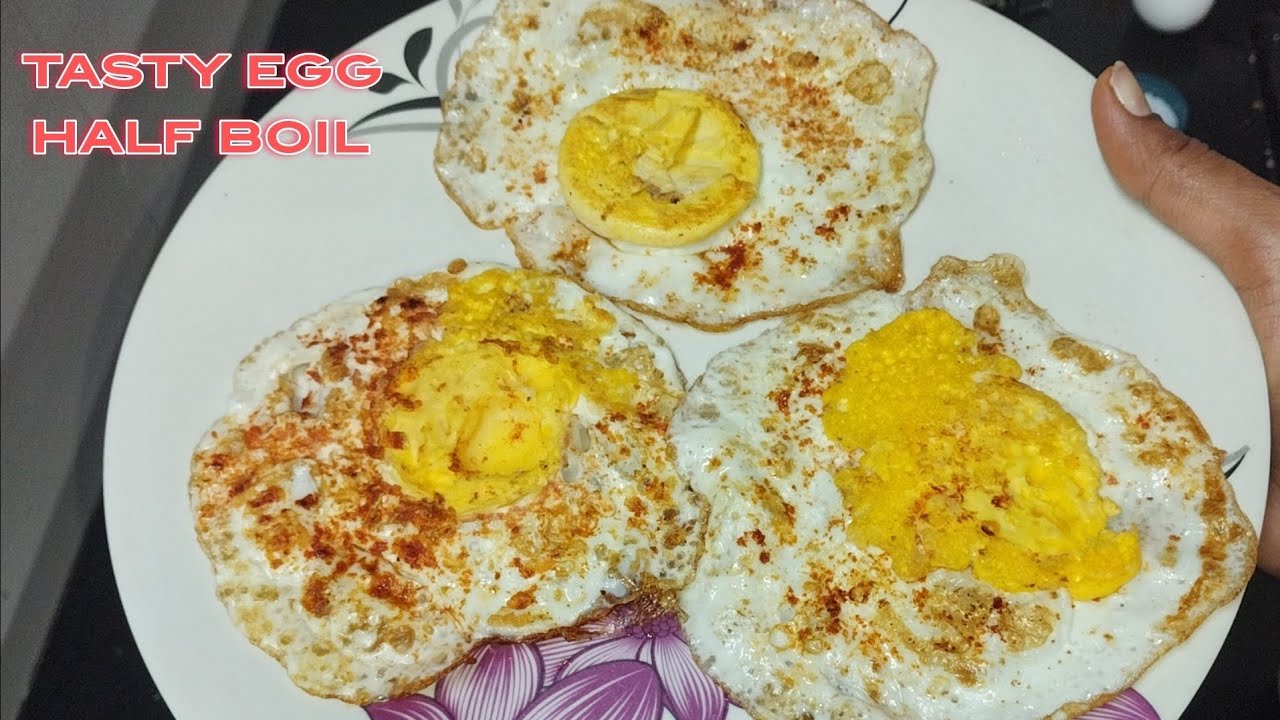 రుచికరమైన egg half boil - YouTube