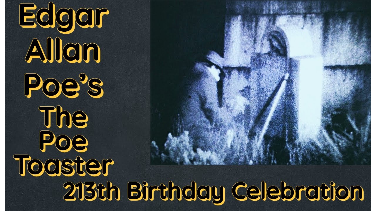 Edgar Allan Poe's 213th Birthday ACT V Poe Toaster Tribute - YouTube