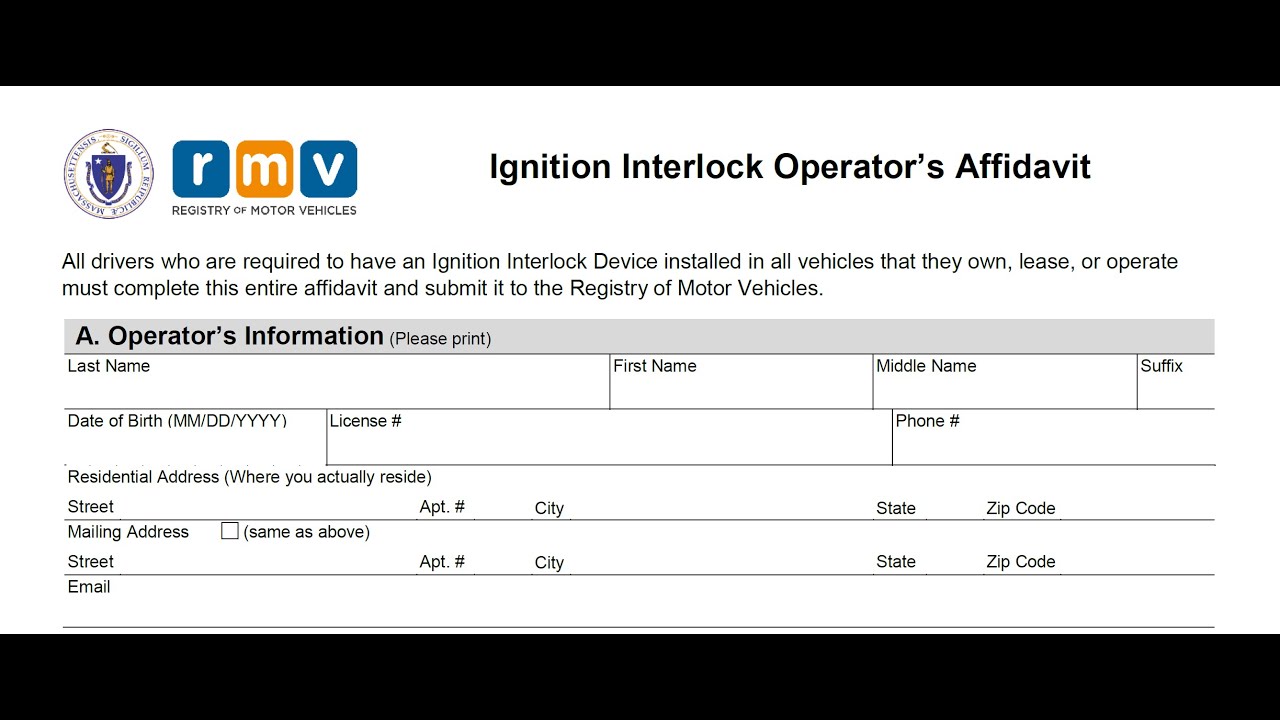 Interlock Operator's Affidavit - YouTube