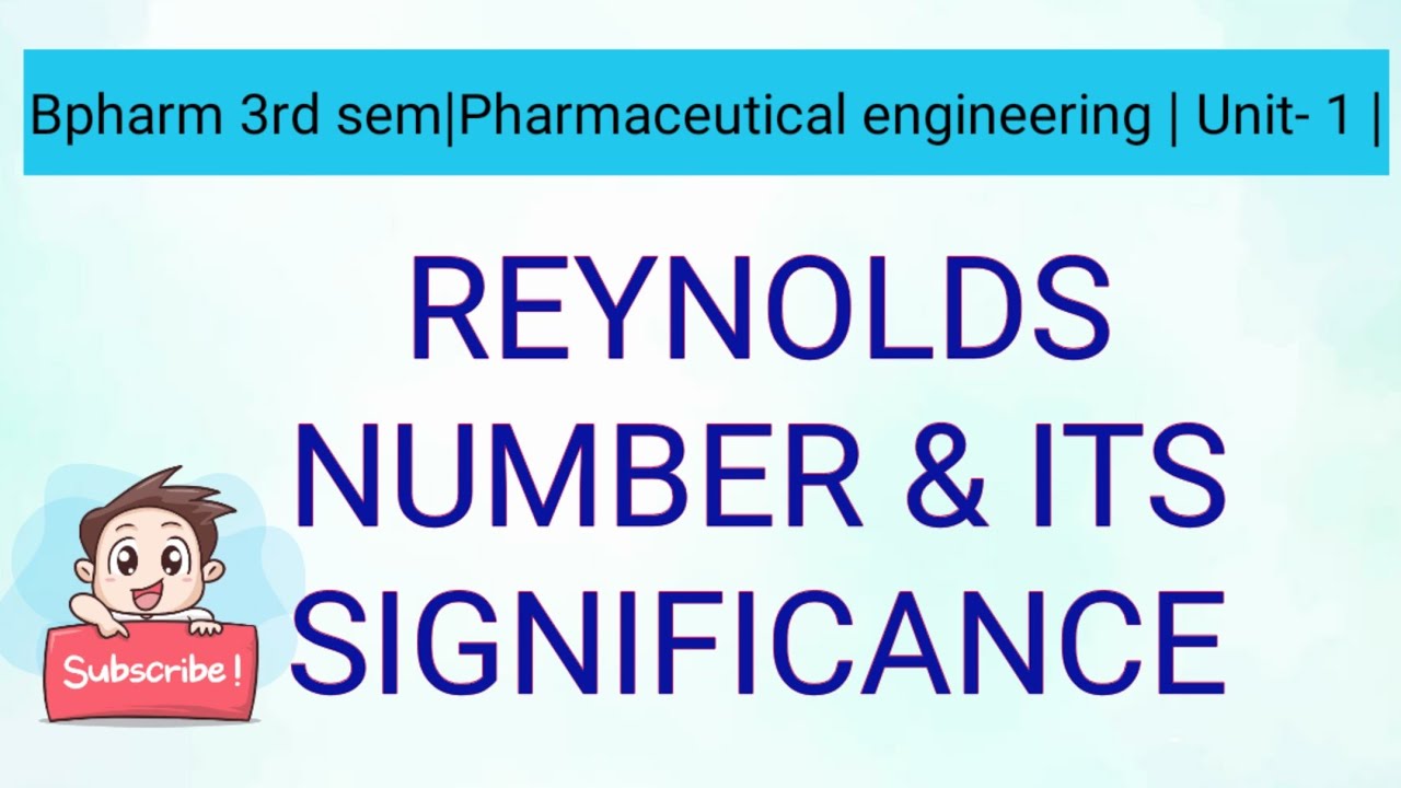 Reynolds number and its significance - YouTube
