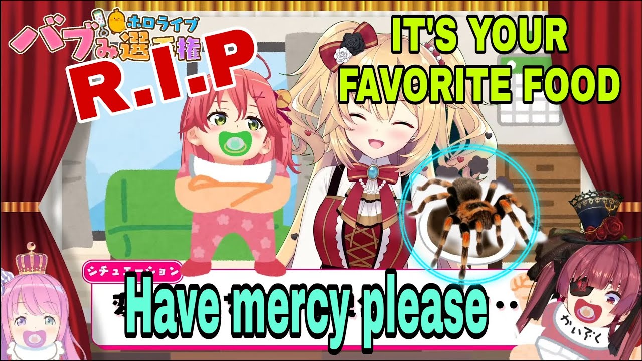 Haachama mama fed a "TARANTULA" to her elite Miko baby | Hololive mama ...