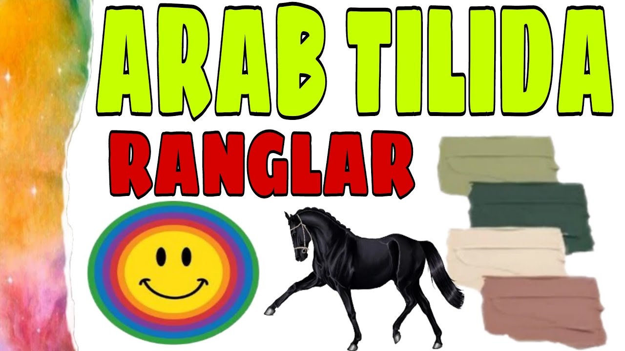 arab tilida RANGLARNI o'rganamiz ENG kerakli 9 ta rang - YouTube