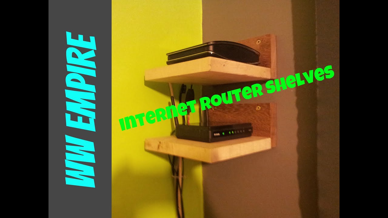 How To Make An Inverted Wooden Shelf - YouTube