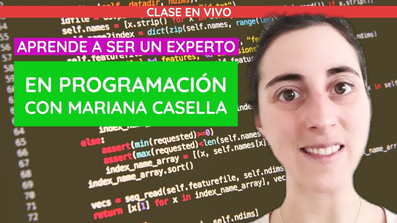 Aprende en vivo PROGRAMACIÓN con la PROFE MARIANA CASELLA - YouTube