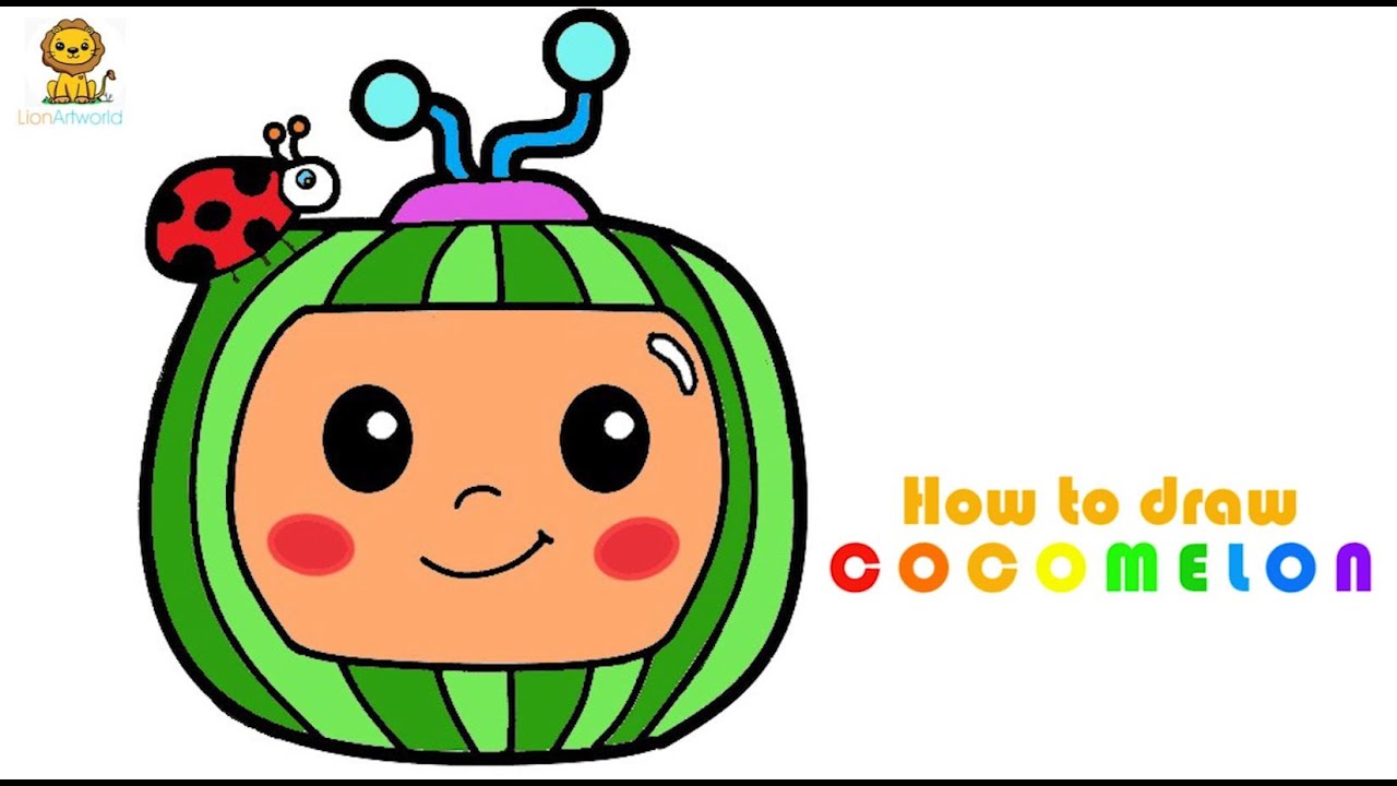 Let's Learn How to Draw & Paint Cocomelon logo | Painting, Drawing ...