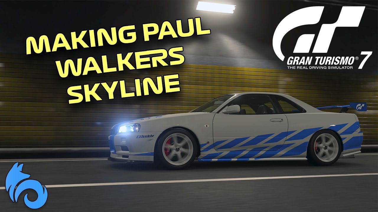 How To Make Paul Walker's Nissan R34 Skyline Livery from 2 Fast 2 ...