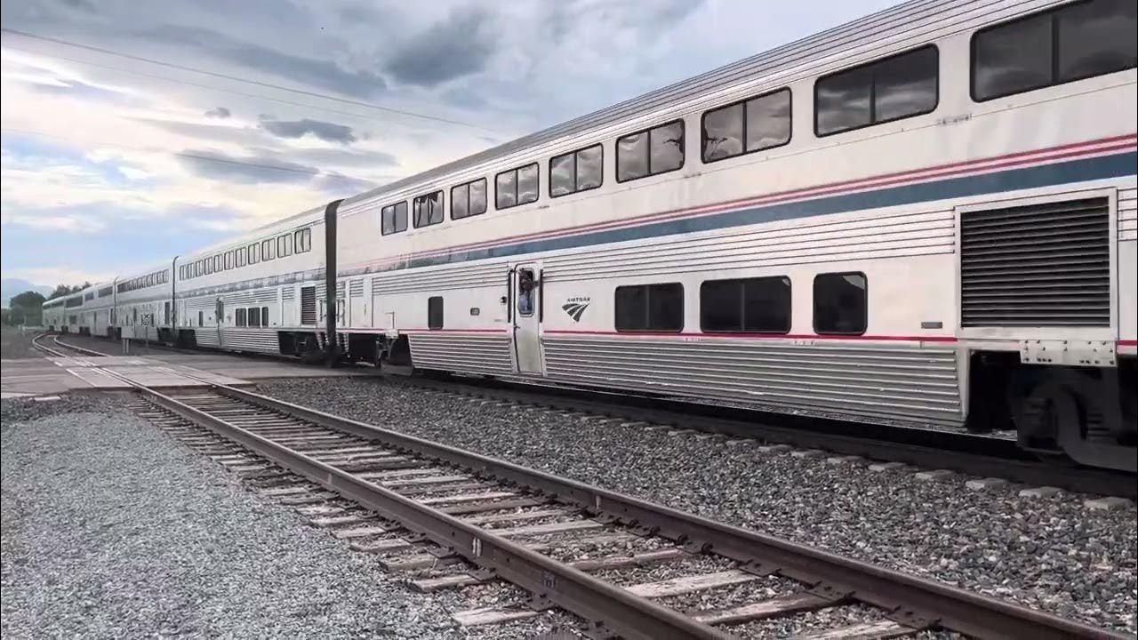 Eastbound Amtrak California Zephyr (#6) at West C&S Jct. - YouTube