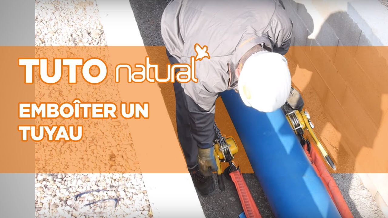 How to install NATURAL ductile iron pipe ? (with pull-lift) - YouTube