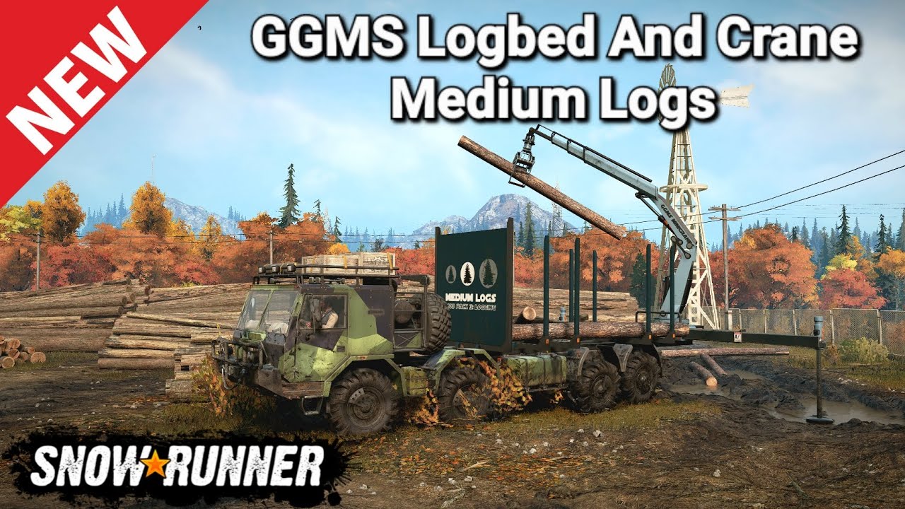 New GGMS Logbed And Crane For Medium Logs In SnowRunner Season 9 ...