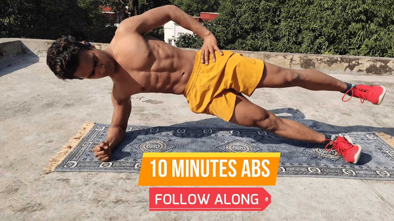 10 MINUTES Six Pack ABS Workout | NO Equipment | Conditioning - YouTube