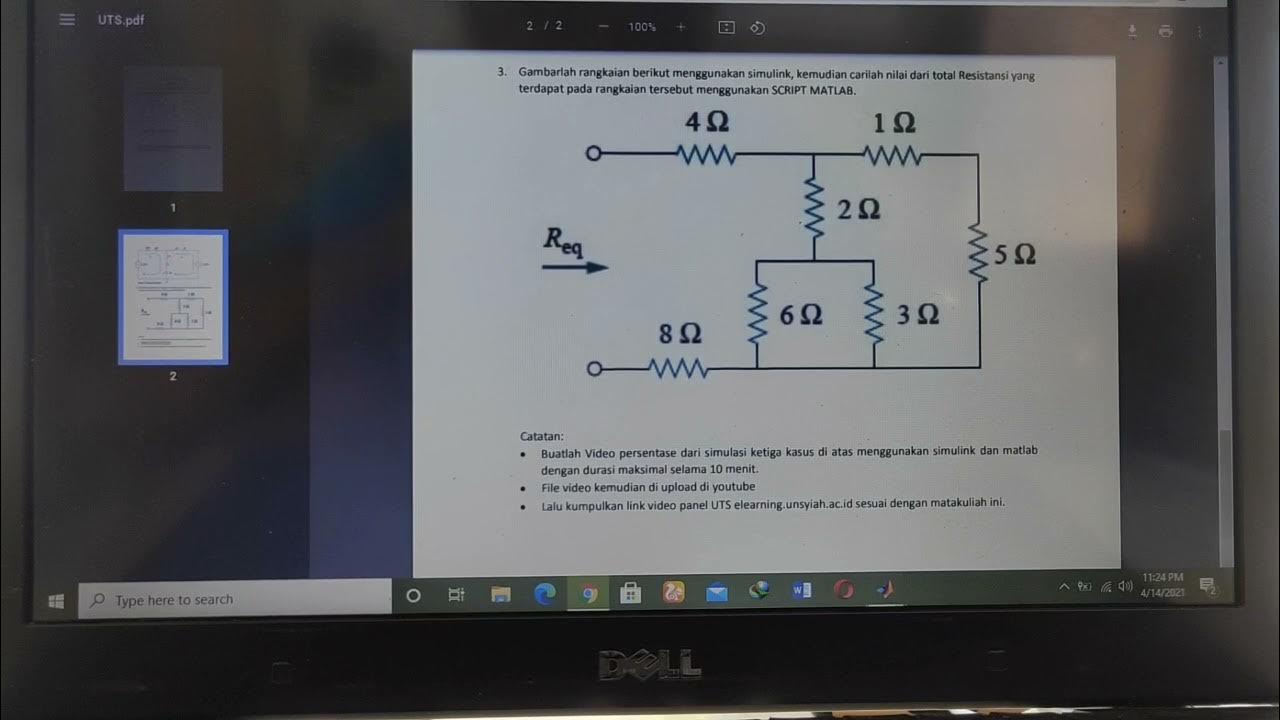 Pemrograman dengan menggunakan aplikasi MATLAB pada rangkaian listrik ...