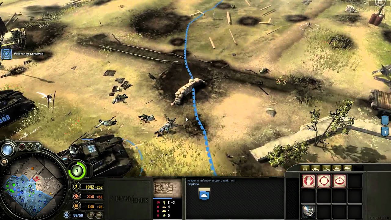 CoH 2 vs 2, Wolfheze, Panzer Elite [German] - YouTube