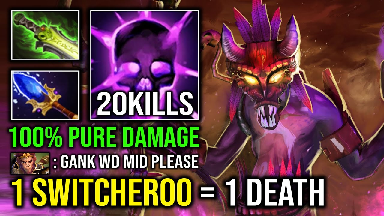 NEW 7.35 CANCER MID 1 Shot Pure Damage Voodoo Switcheroo Even BKB Can't ...