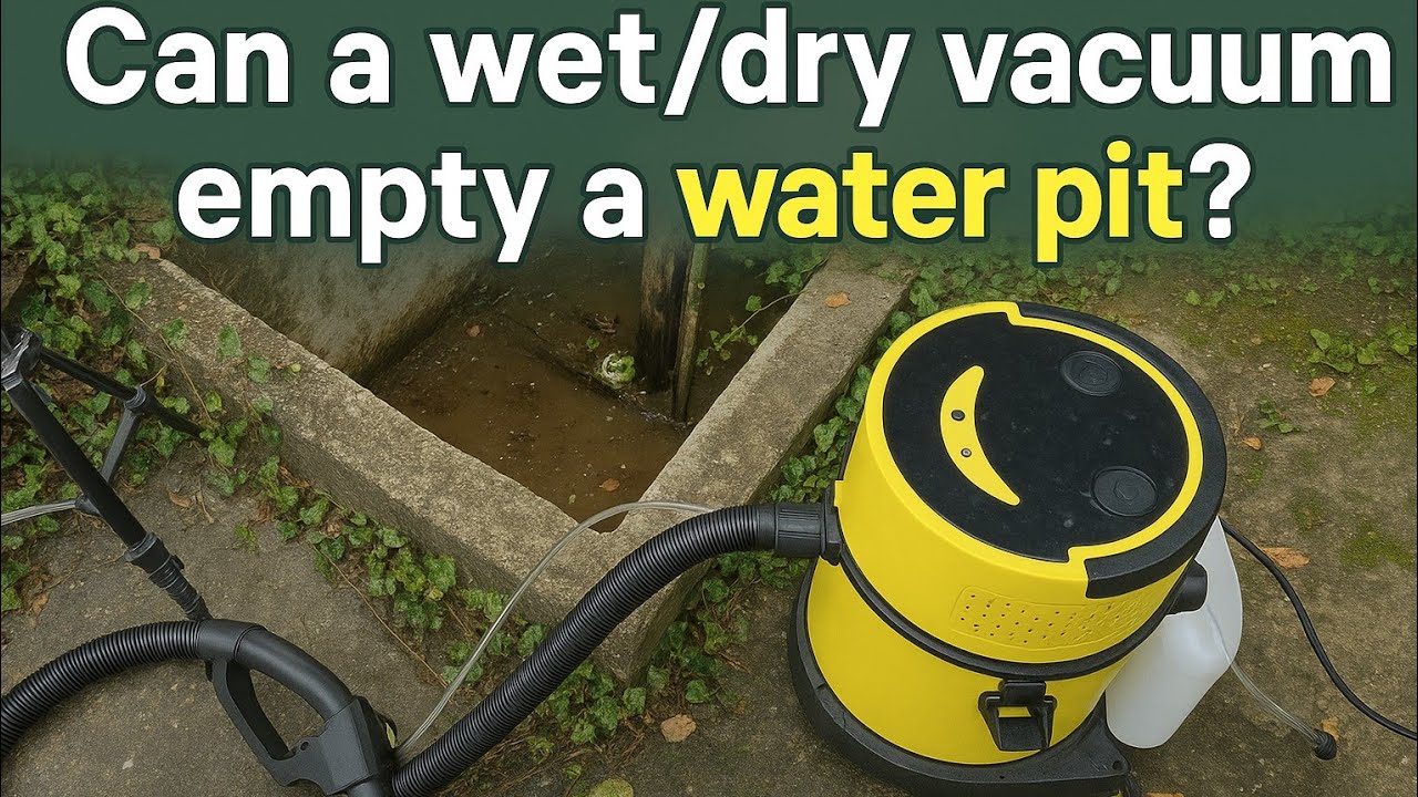 Draining a Water Pit Using a Wet/Dry Vacuum – Does It Work? - YouTube