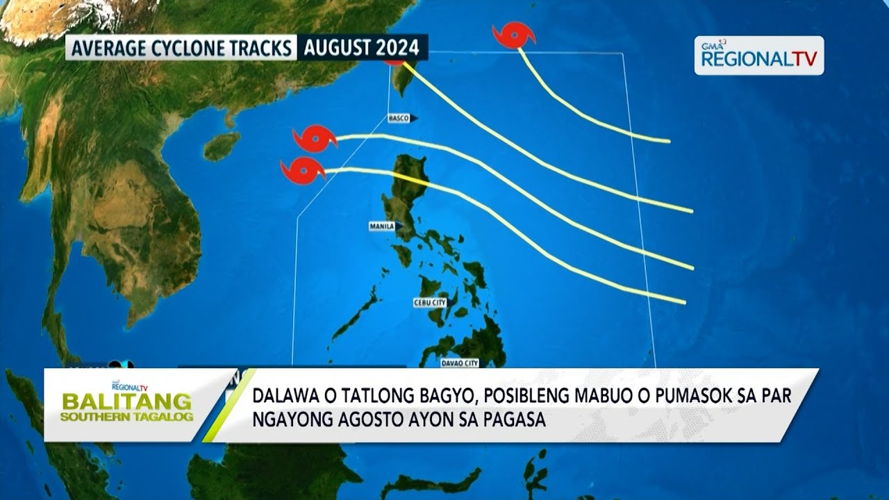 Balitang Southern Tagalog: Dalawa o tatlong bagyo, posibleng mabuo o ...