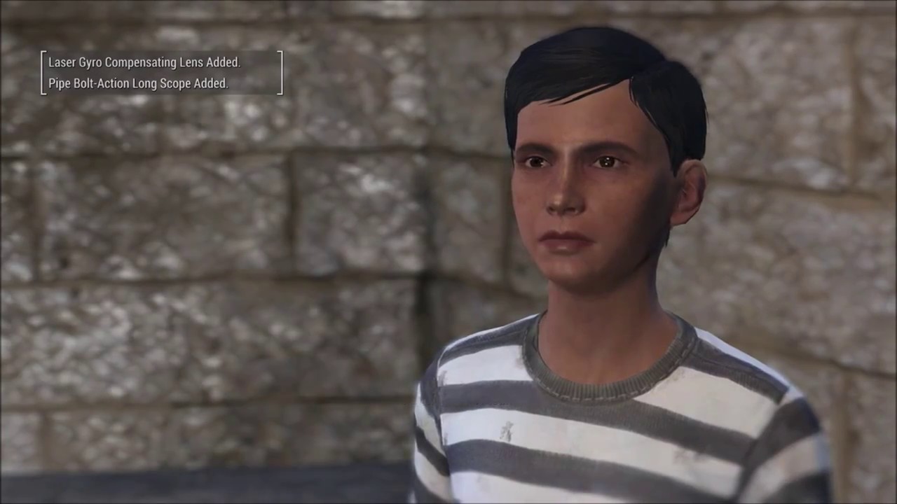 Fallout 4 - Bring specific junk to kid Shaun for a new weapon/mod - YouTube