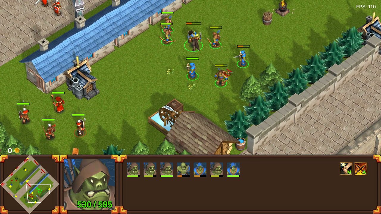 Special Tactics RTS Castle Map Gameplay (Unity game) - YouTube