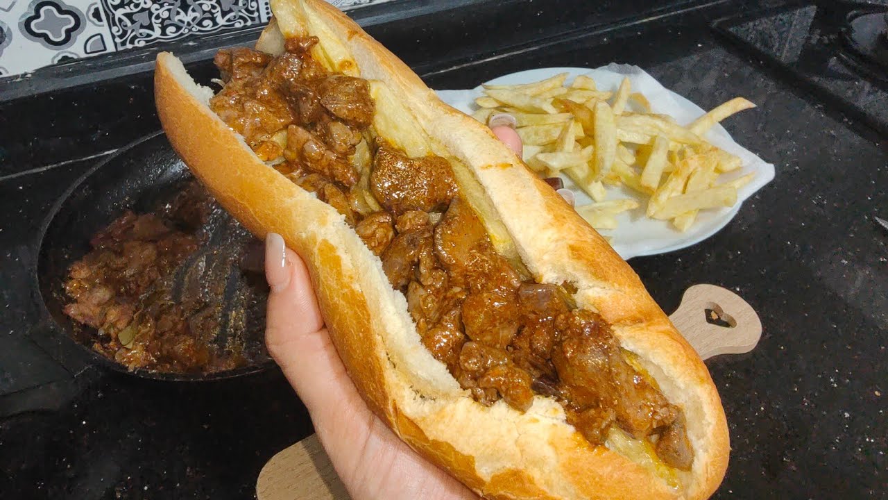 Sandwich kabeda, ساندويتش كبدة تاع الدجاج بزاف بنين - YouTube