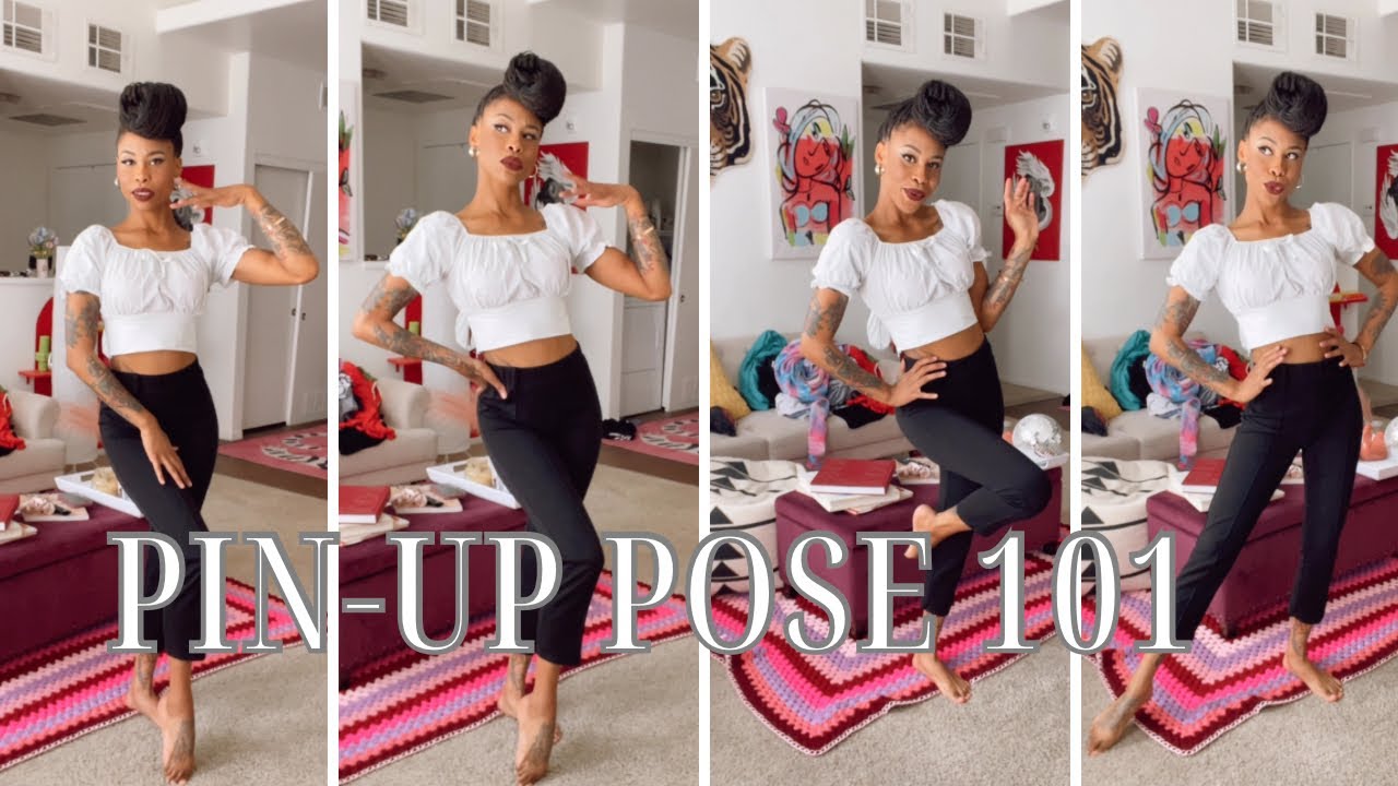Classic Vintage Pin-up Pose tutorial - YouTube