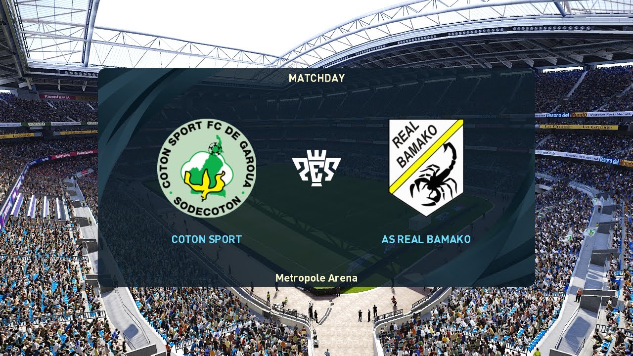 Coton Sport vs AS Real Bamako (27/08/2023) CAF Champions League PES ...