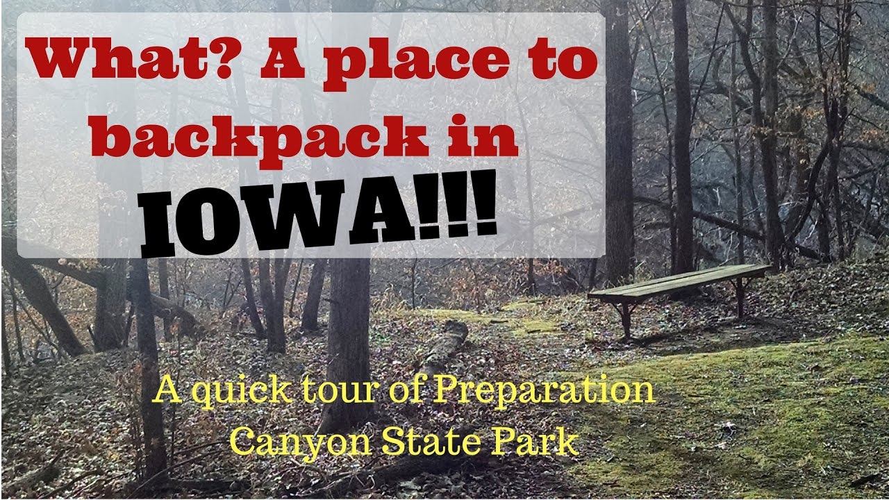 What? A place to backpack in Iowa! - YouTube