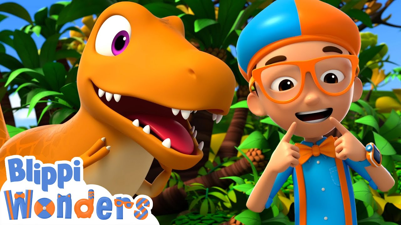 Blippi's Dinosaur Pet T-Rex! - Blippi Wonders | Educational Cartoons ...