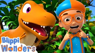 Blippi Wonders Blippi Meets A Dinosaur More Blippi Animated Series Kids ...