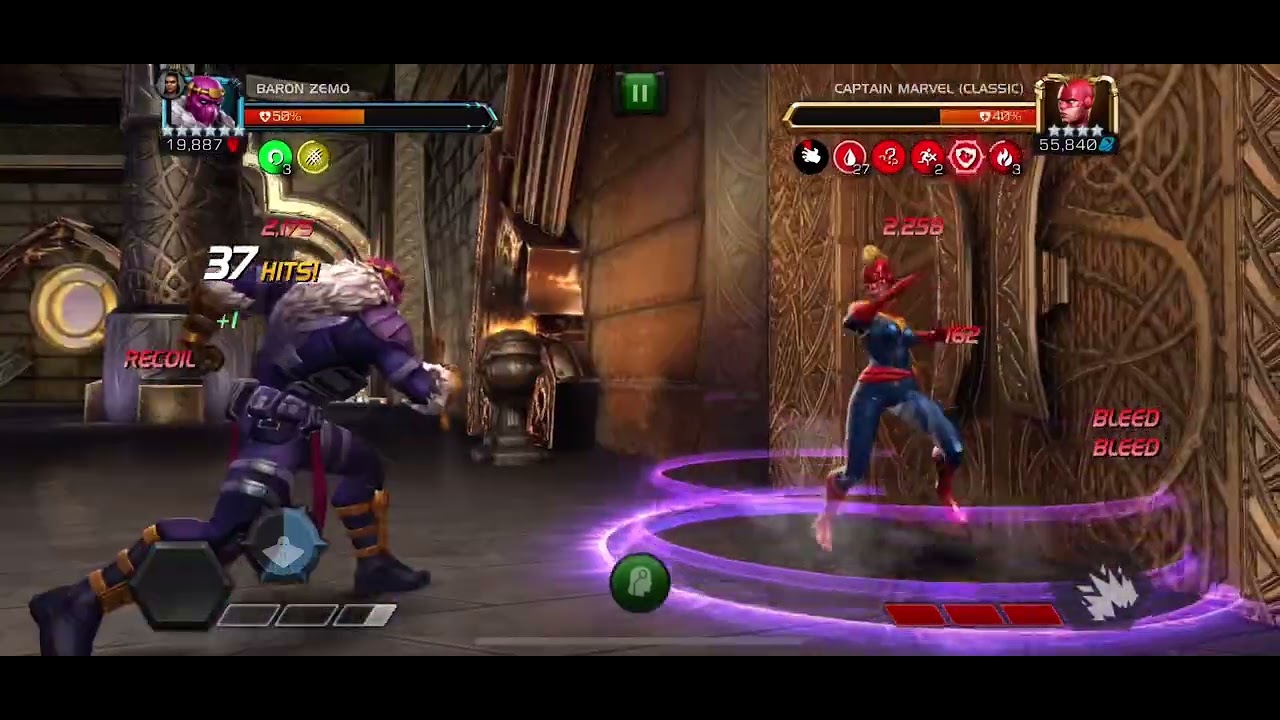 zemo mcoc insane rotation - marvek contest of champions - YouTube