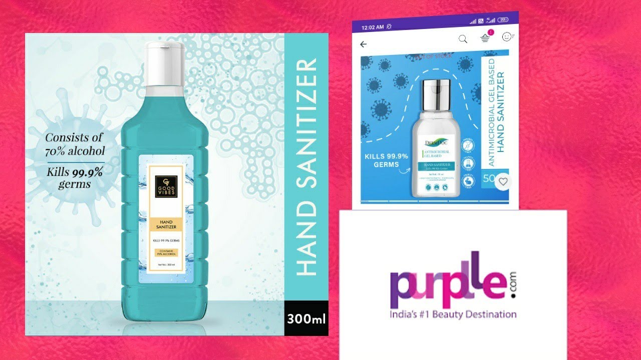 Hand sanitizer review || Good vibes & Dermdoc sanitizer || Rakhi's ...