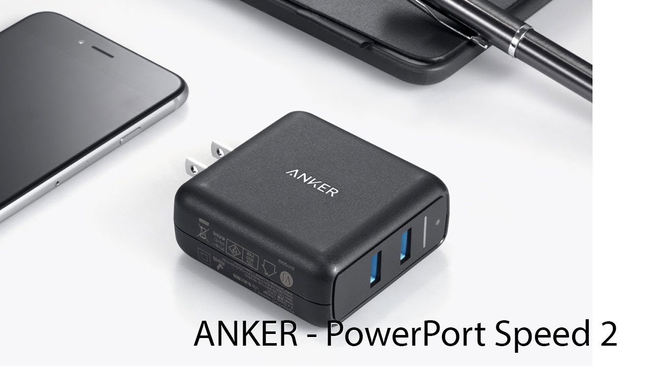 Unboxing Anker PowerPort Speed 2 Ports Quick Charge 3.0 39W Dual USB ...