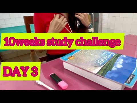10weeks study challenge Day 3| Study with me| study challenge vlog ...