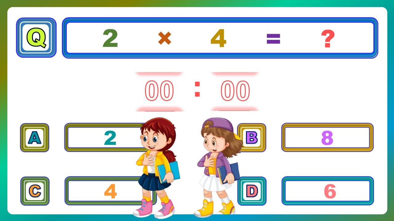 🎓Table of 2 | Multiplication Quiz | Multiplication Quiz for Kids 🔢 ...