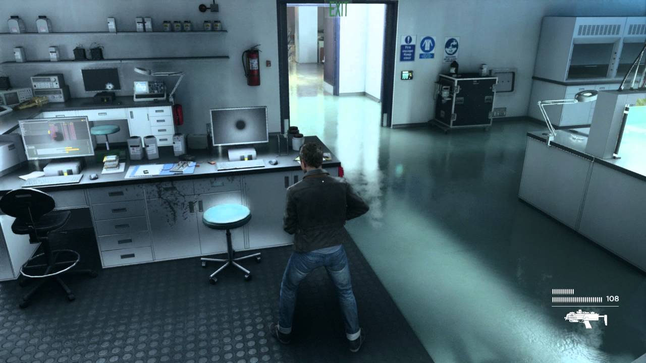 Quantum Break - Act 1-2 Campus Escape: Changing Weapons (Pistol to SMG ...