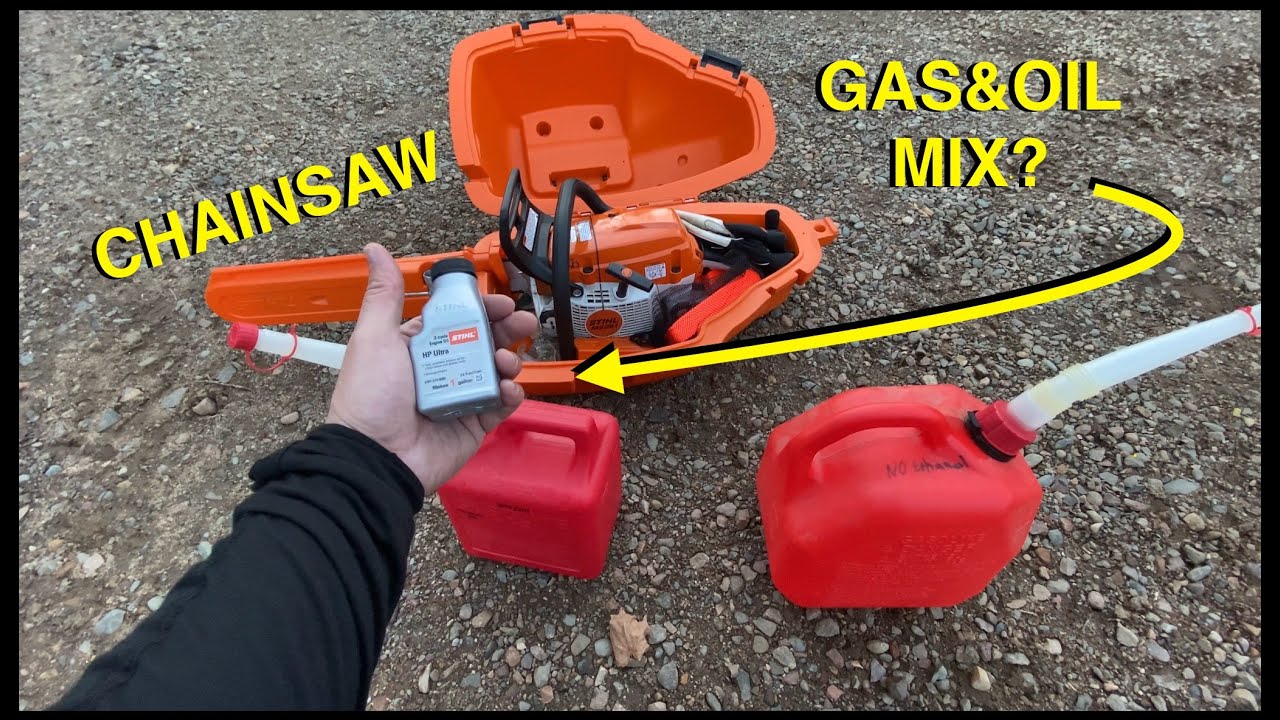 Chainsaw Gas & Oil mix | STIHL MS 261 | How To | EASY FAST - YouTube